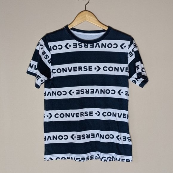 Converse | Shirts & Tops | Converse Print Striped Tee Shirt Size Youth ...